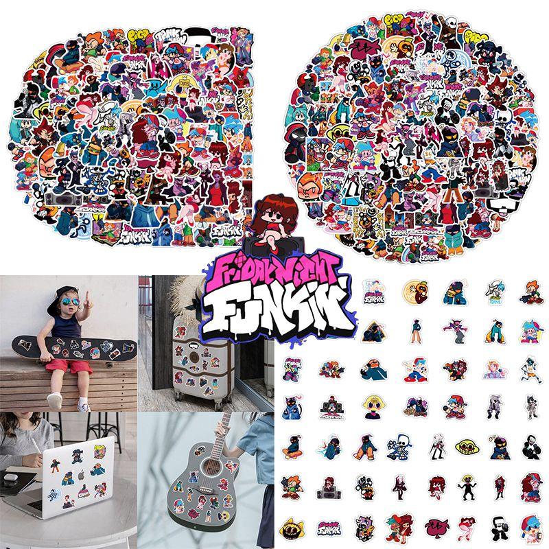 Buy 100pcs/pack Anime Friday Night Funkin Stickers Boyfriend Skid and ...