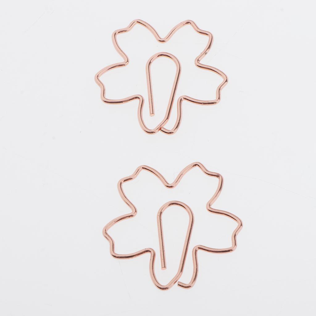 Buy 8x Flower Shaped Paper Clips Bookmark Clip for Office School Home ...