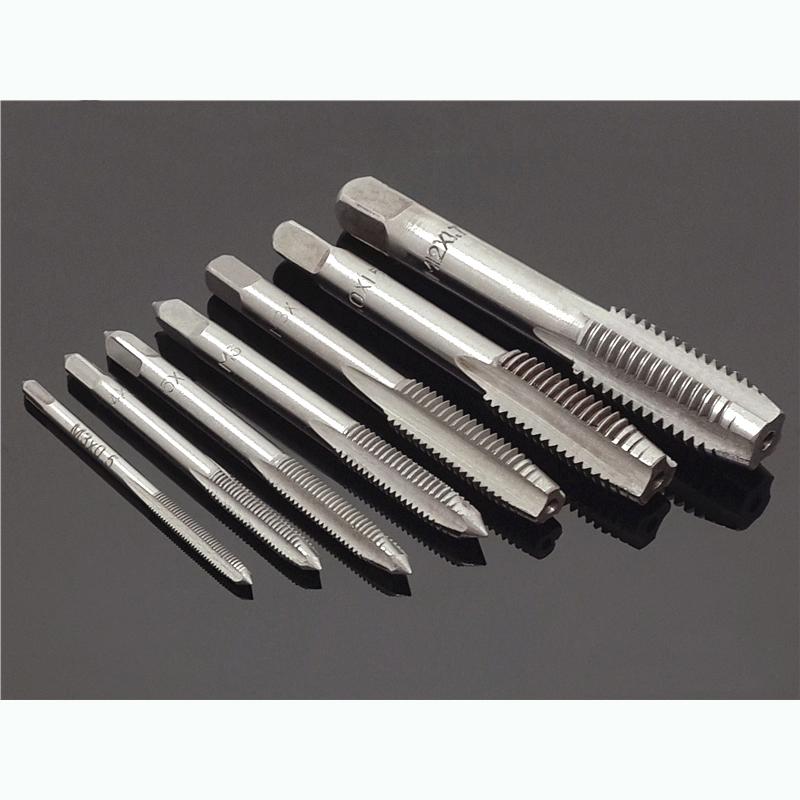 Cheap 5/7PCS Set HSS Machine Spiral Point Straight Fluted Screw Thread ...