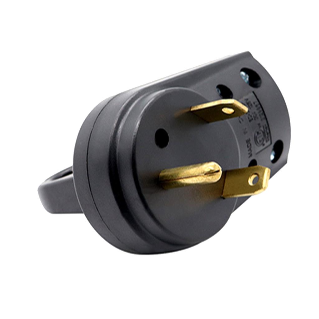 30AMP RV Replacement Male Plug with Easy Unplug Design Black US uygun ...