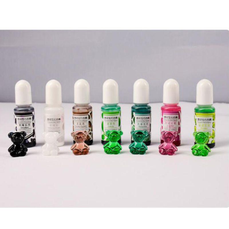 Buy 24 Color Epoxy UV Resin Gem Pigment Liquid Resin Dye DIY Resin Art ...