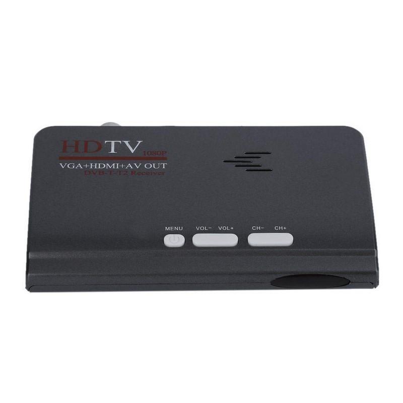Idh HD 1080P con versione VGA DVB-T/T2 TV Box Ricevitore AV CVBS ...