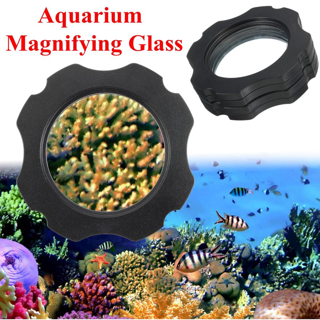 Buy Fish Tank Aquarium Magnetic Magnifying Glass Loupe with Cleaner at ...