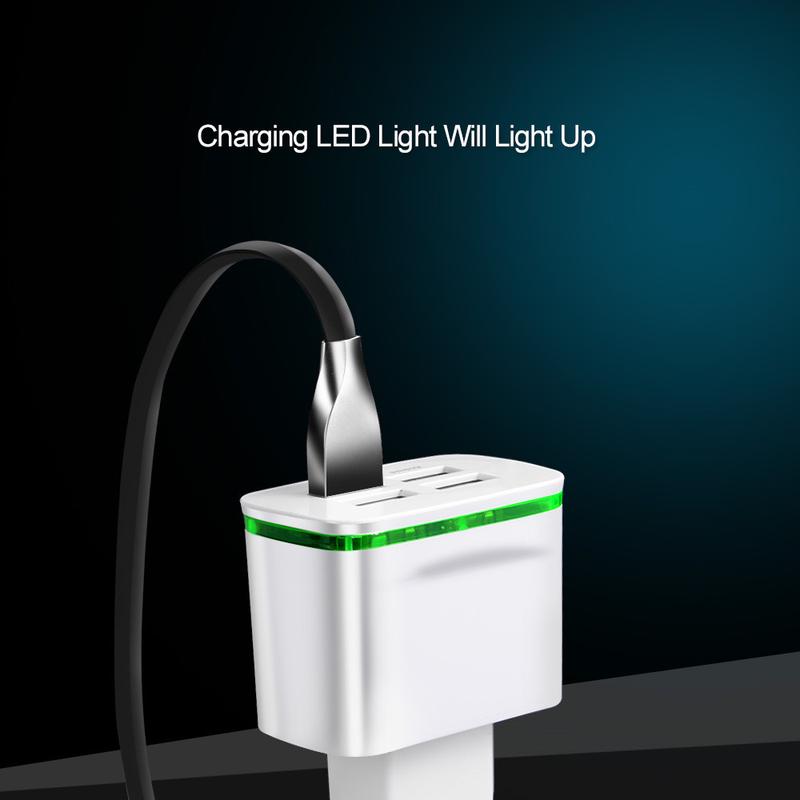 Buy 4USB Port Charger 5V 4A 20W Mobile Phone Charger Smart Phablet ...