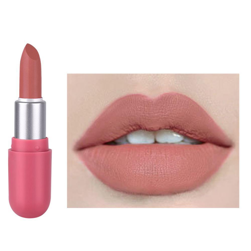 Buy Mini Capsule Matte Lipstick Matte Velvet Non-fading Portable B7J2 ...