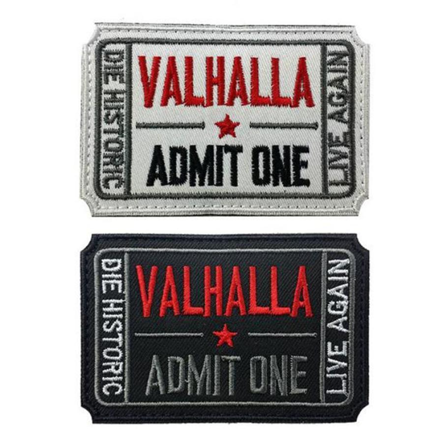 Ticket to Valhalla Military Tactical Vikings Mad Max Patches Army ...