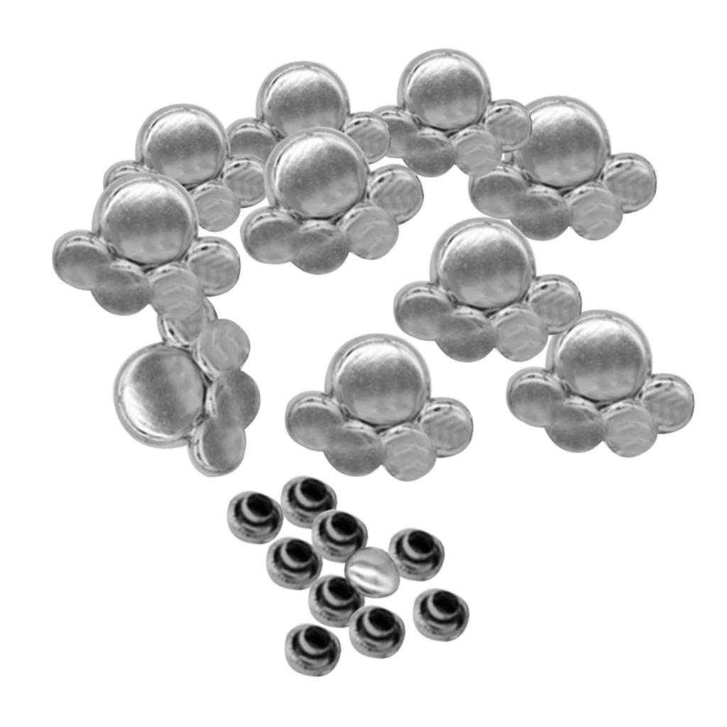 Buy 10 Pieces Alloy Silver Dog's Paw Shape Rapid Rivets for Sewing ...