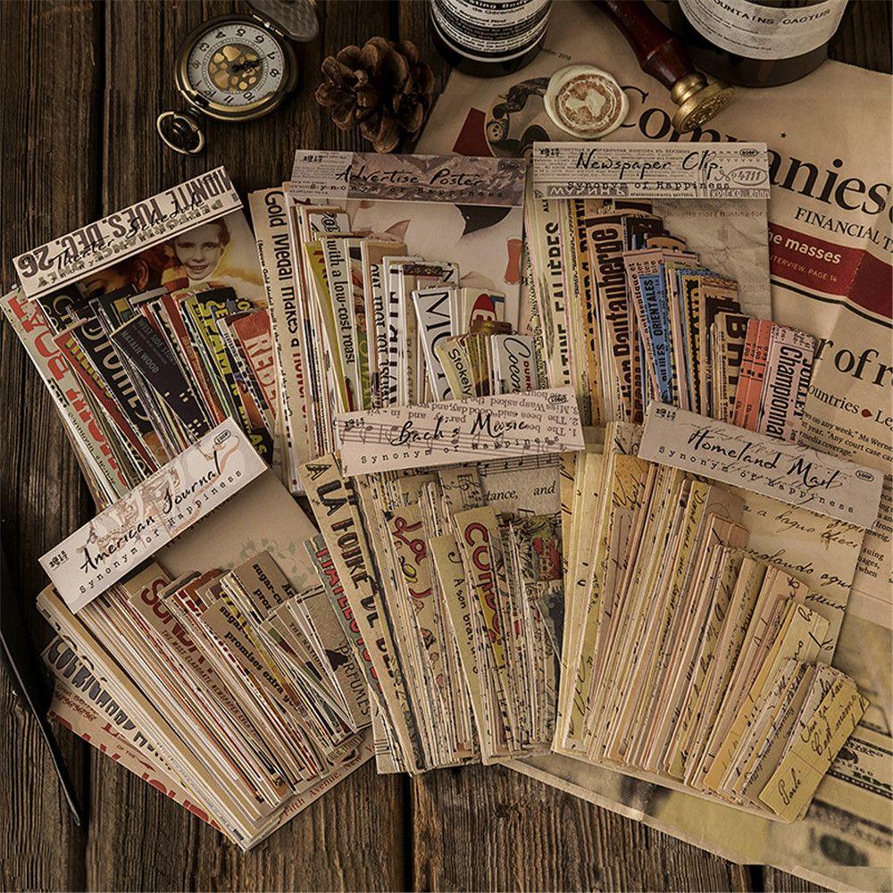 Stickers Aesthetic Scrapbooking Long Strip Material Stickers Decorative ...