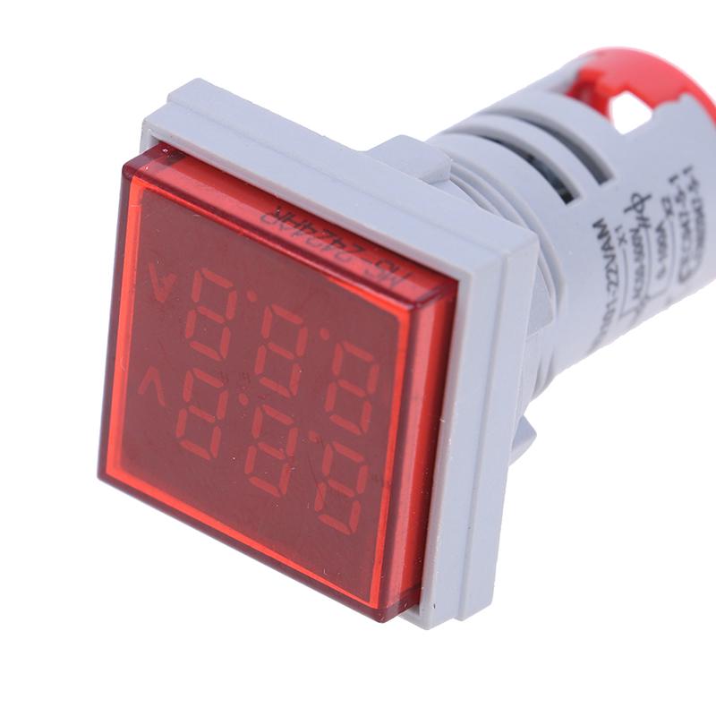 Buy Digital LED Dual Display Voltmeter Ammeter Voltage Gauge Meter AC 60-500V 0-100A at ...