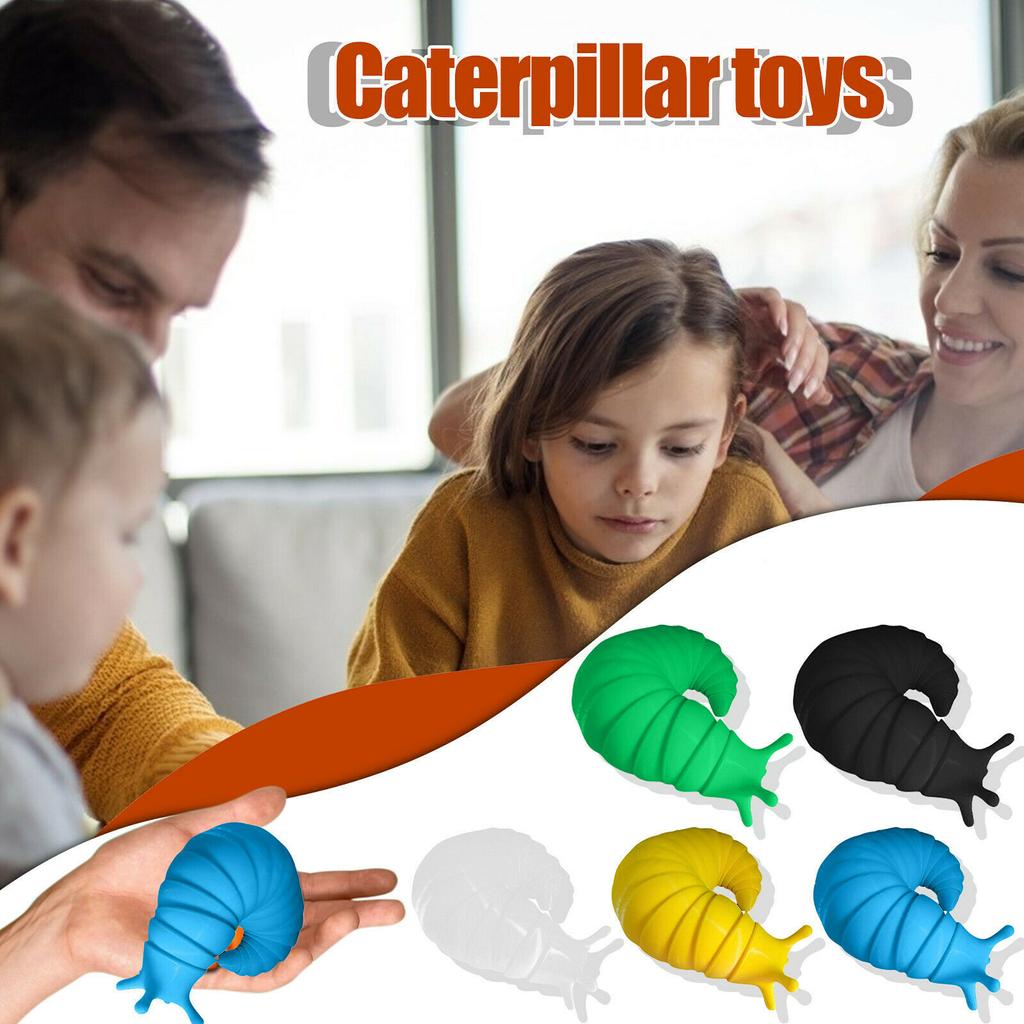 Cheap 3D Fidget Toy Articulated Slug Finger Flexible Sensory Anti ...