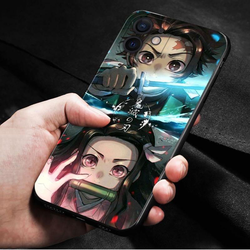 Cheap Anime Demon Slayer Phone Case For iPhone Samsung Galaxy Redmi ...