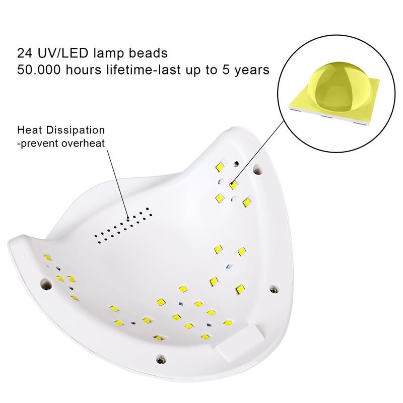 Buy CUTE SUN5 Nail Lamp 48W UV LED Gel Nail Dryer Cure Manicure Pedicure Machine at affordable ...