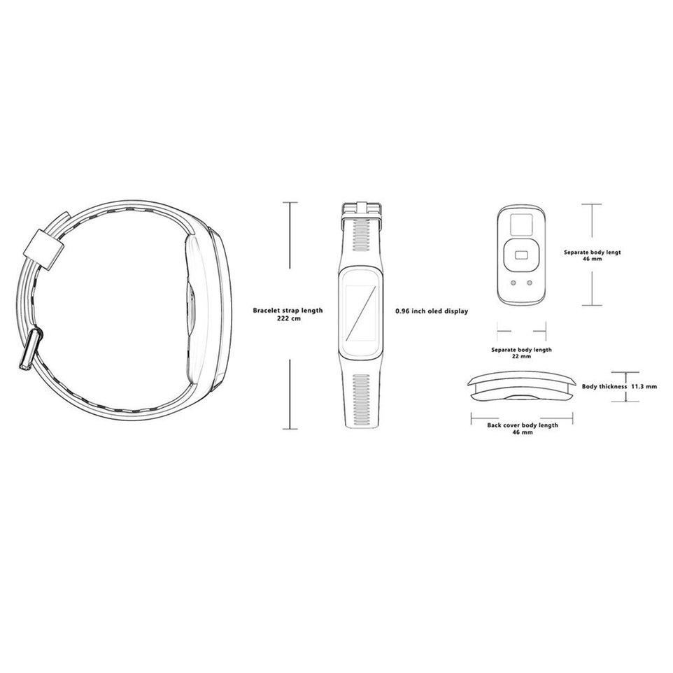 FE No.1 F4 Smart Bracelet 30m Waterproof Sports Wristband Blood Oxygen ...