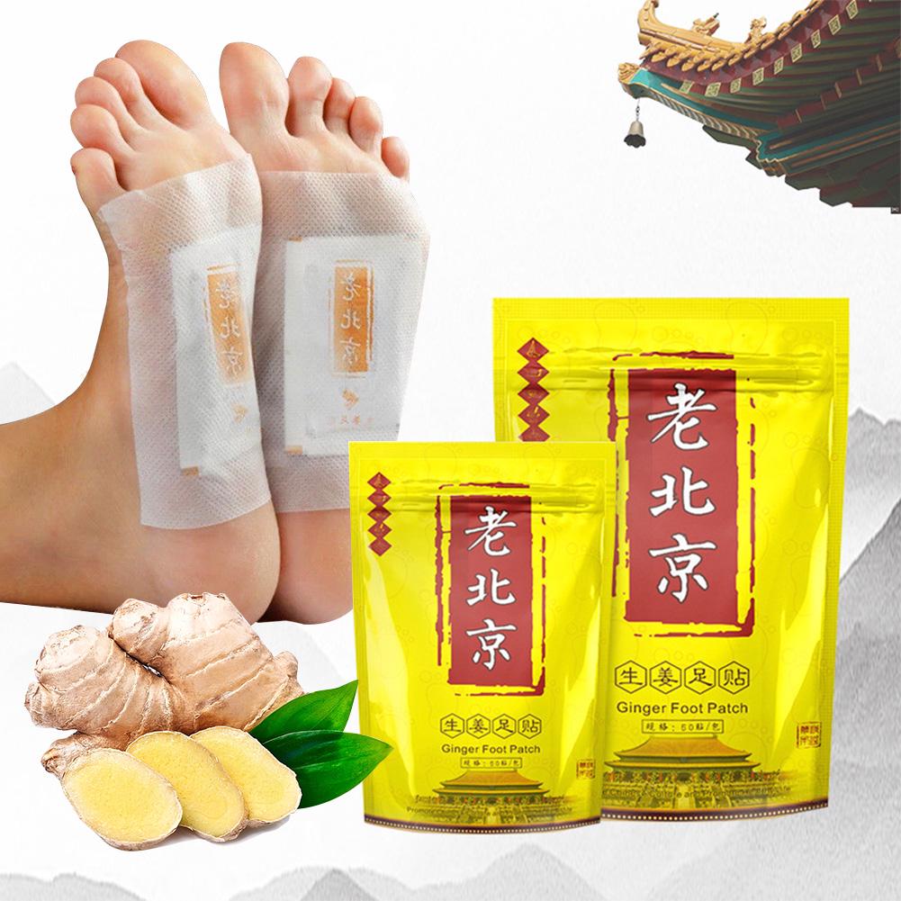 Buy Anti-Swelling Ginger Adhesive Foot Pad Detox Patch Promote Blood ...