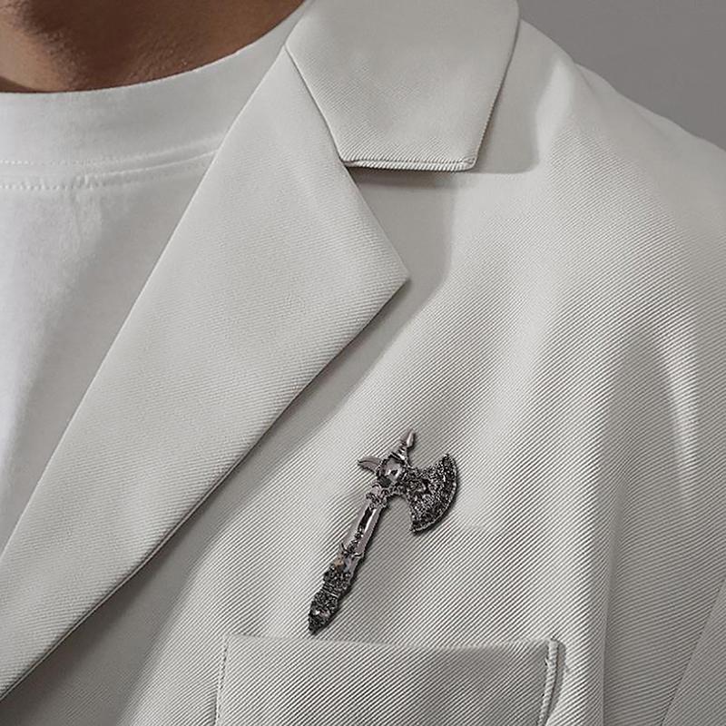 Axe Brooch Tomahawk Brooch Pin Party Banquet Pins uygun fiyatlı satın ...