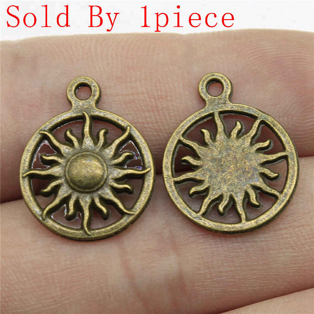 Buy 1 Piece Sun Charms for Jewelry Making Component Parts DIY Craft at ...