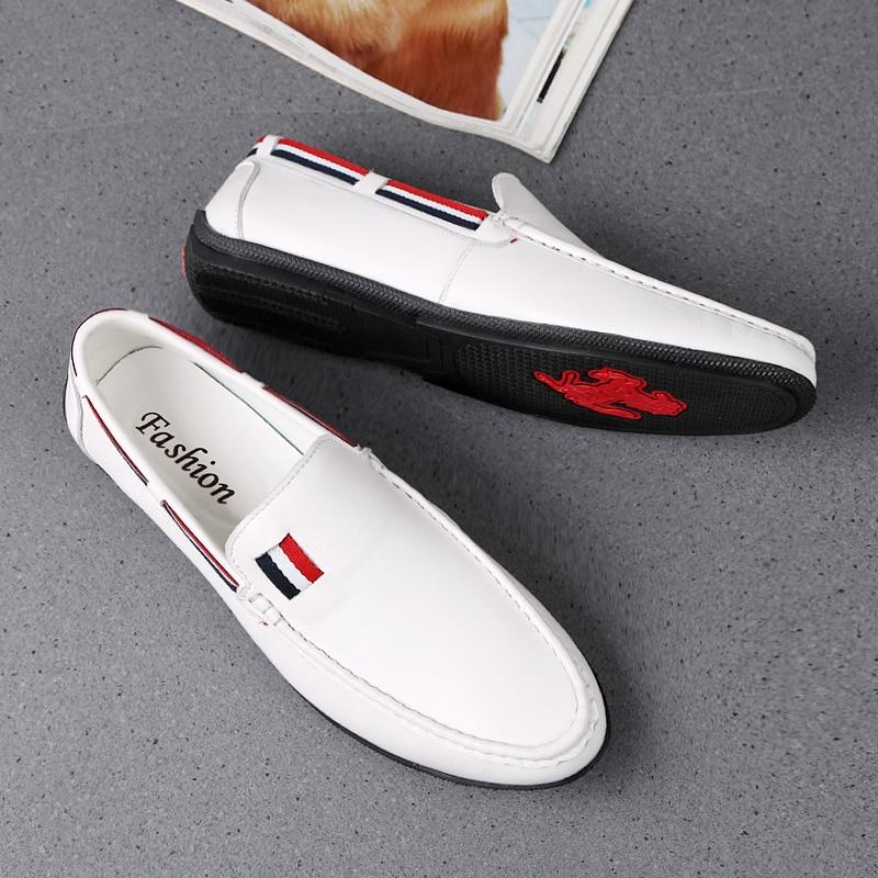 Buy FIXSYS Brand Cow Leather Man Loafers Summer Breathable Slip On ...