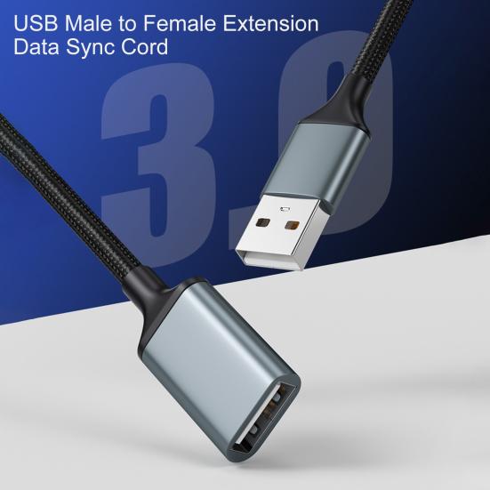 Extension Cable Practical Anti-interference 100/150/200/300cm USB Male ...
