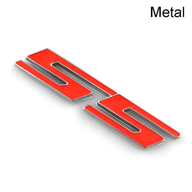 Ceyes Car 3D Metal Sticker SS Emblem Badge Car Styling Decoration Fit ...