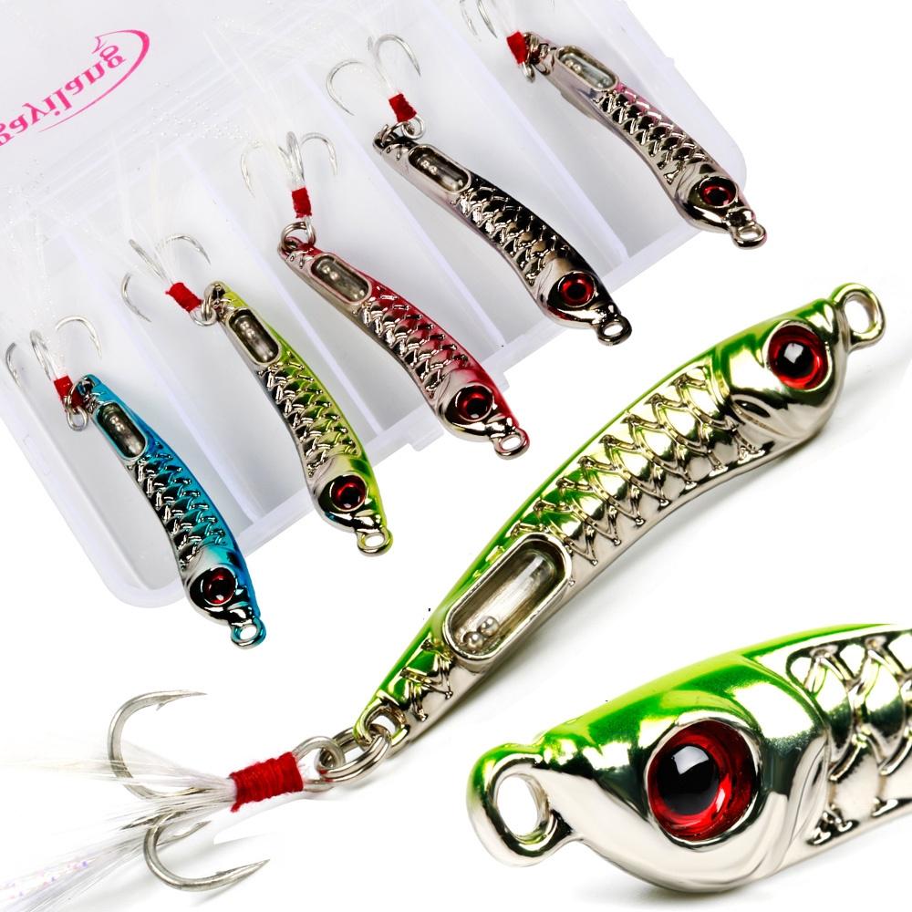 Buy Sougayilang Fishing Baits 5pcs Jigs Fishing Lures Vibrating Blade ...