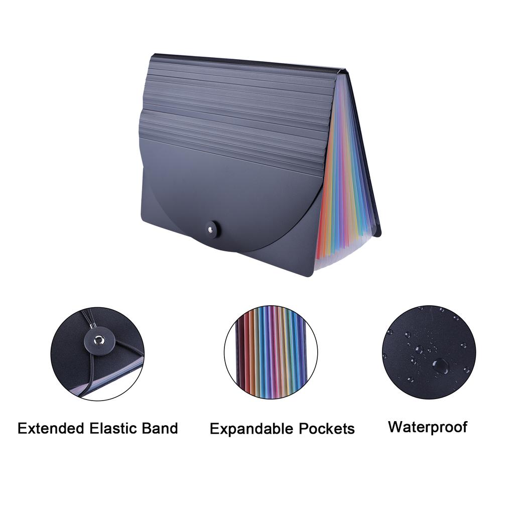 File Organiser,13 Pockets Expanding File Folder,A4 Accordion Wallet ...