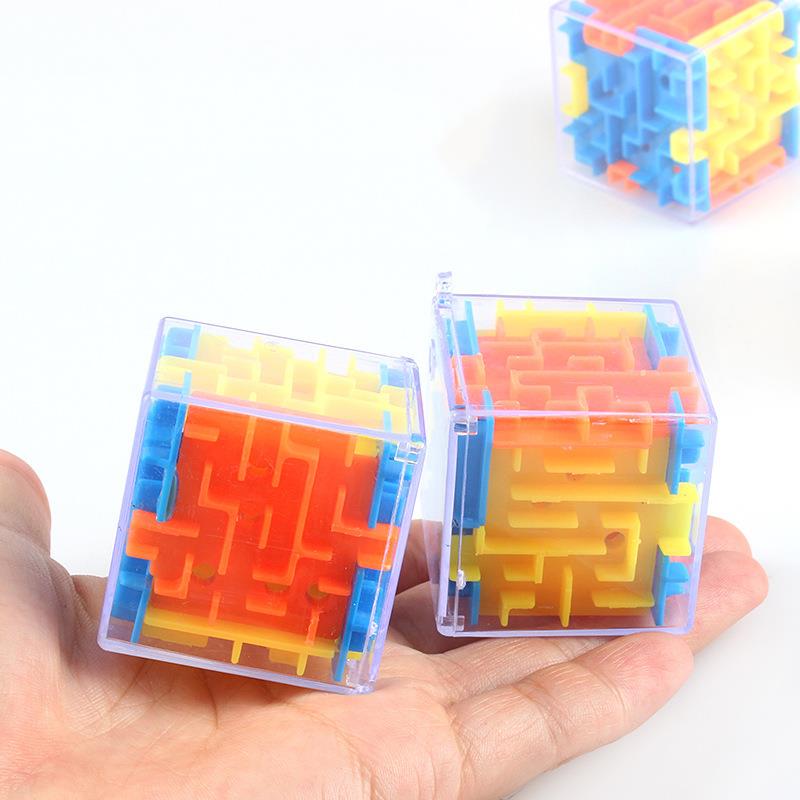 Cheap Kids 3D Maze Magic Cube Transparent Six-sided Puzzle Speed Cube ...