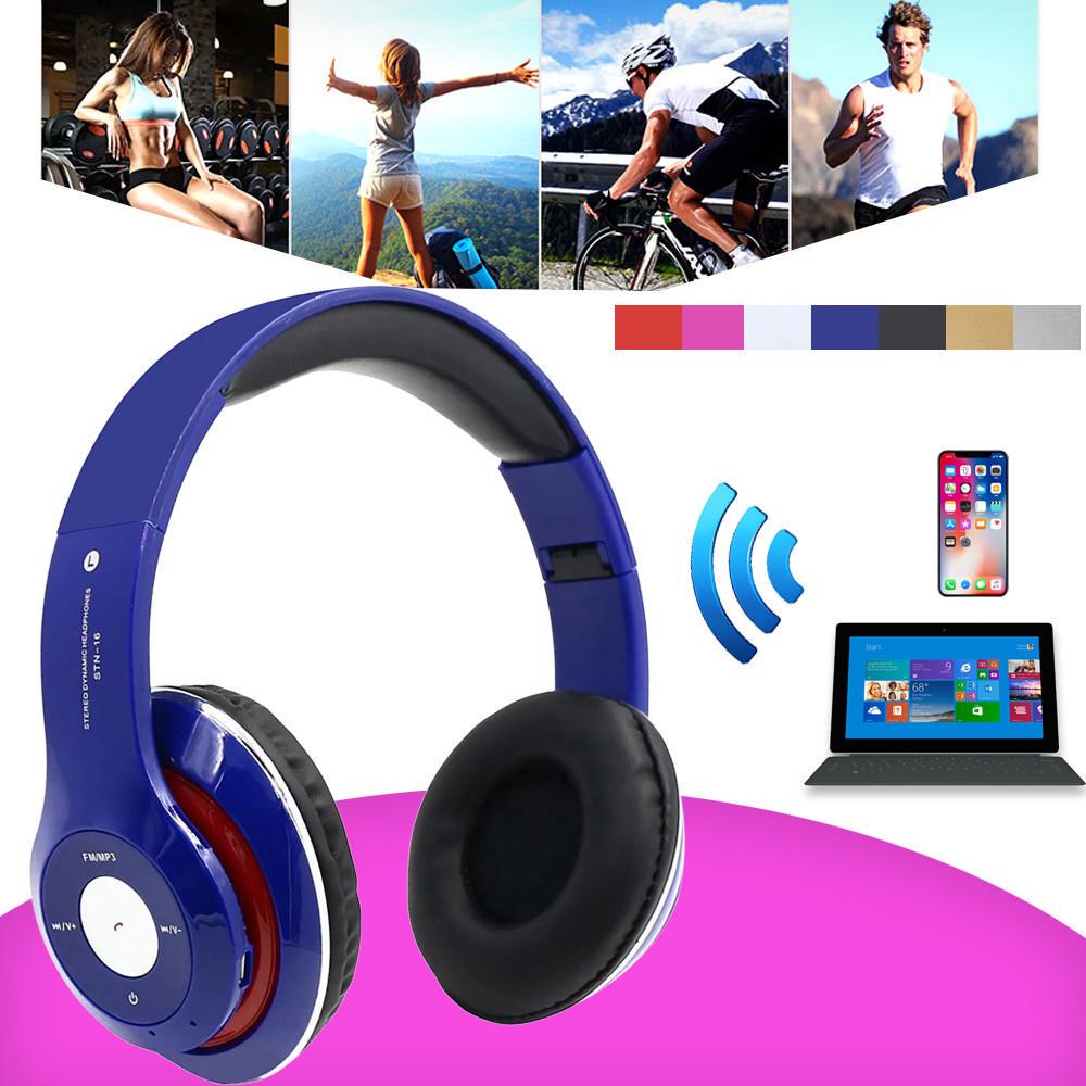 Buy Portable Wireless Bluetooth Headphones Stereo Foldable Headphones ...