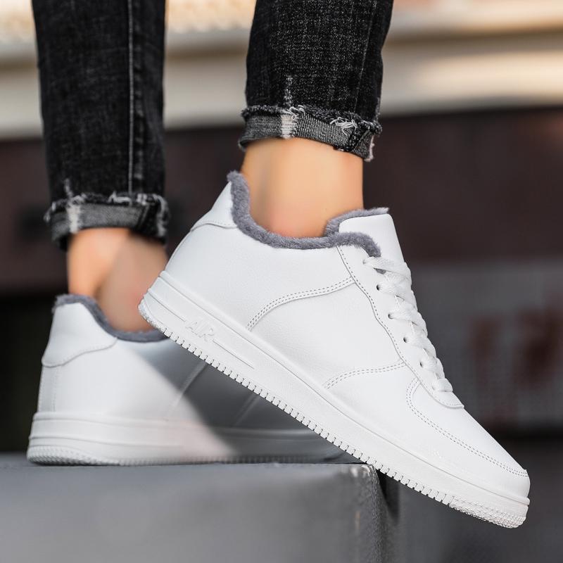 Buy Classic White Shoes Men Air Force Duck Sb Flat Winter Warm ...