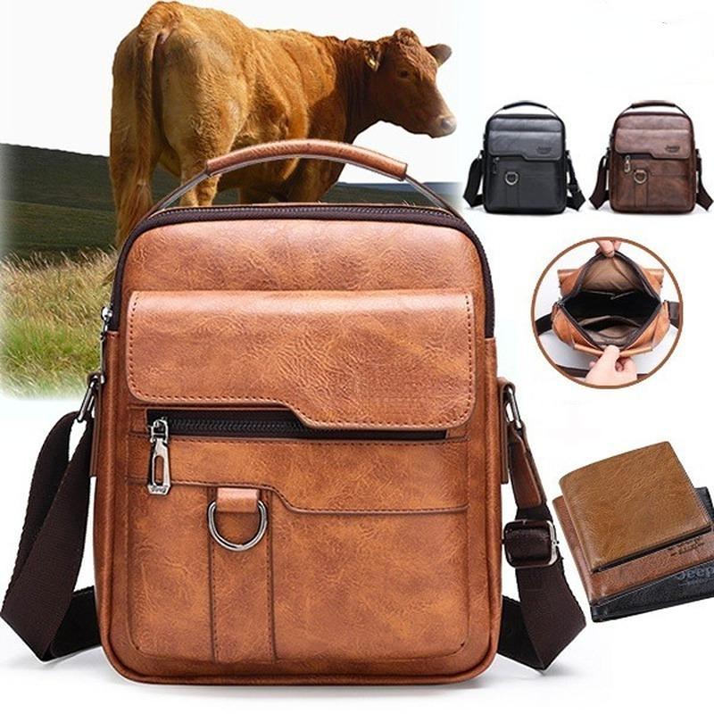 Buy Buluo Fashion Men's Bag Business Shoulder Bag Messenger Briefcase ...