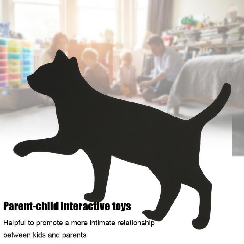 Halloween Creative Cat Shadow Puppet Light Night Lamp Children Toy ...