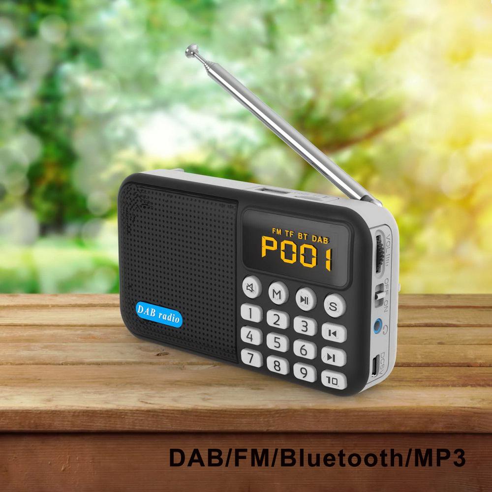 Car DAB Digital Radio Portable Stereo Speaker Mini Wireless BT MP3 ...