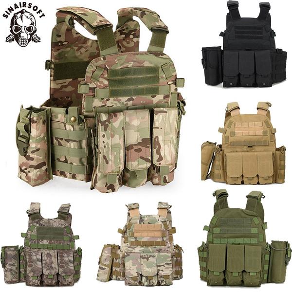 Buy Military Tactical Vest Airsoft Hunting Vest Outdoor Men Modular ...