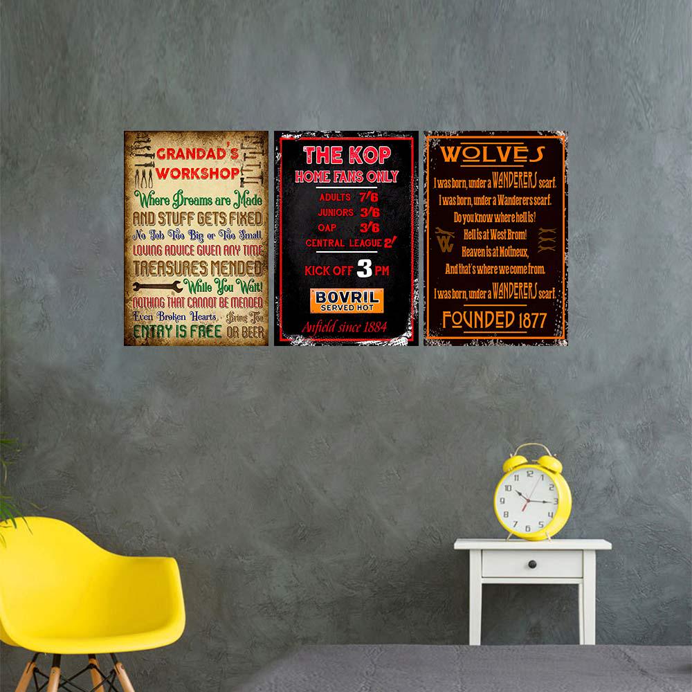 Buy Vintage Slogan Metal Tin Sign Retro Sign Bar Pub Cafe Man Cave ...