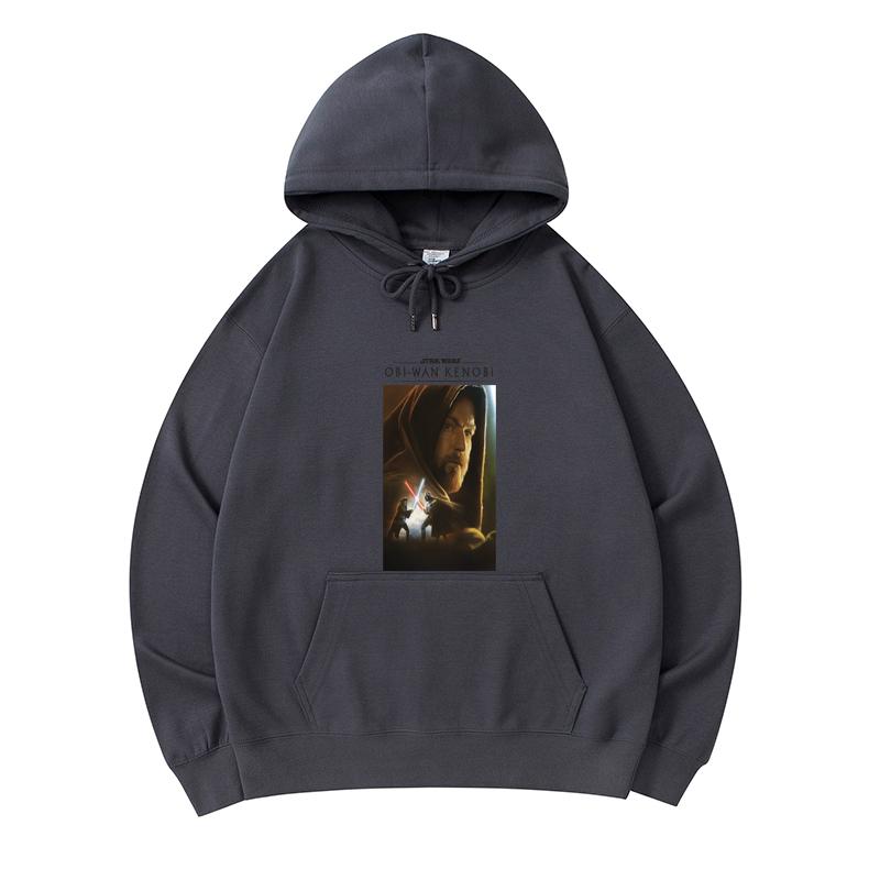 Buy 300 GSM Men's Healthy Cotton Hoodies Obi-Wan Oil Painted Battle ...