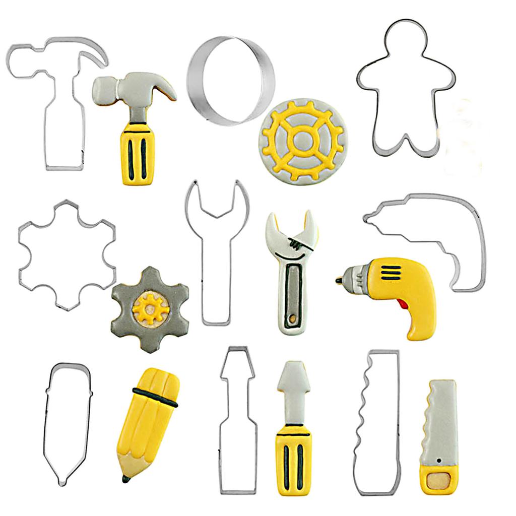 Buy Creative Tool Shape Stainless Steel Diy Mold Baking Mold Kitchen ...