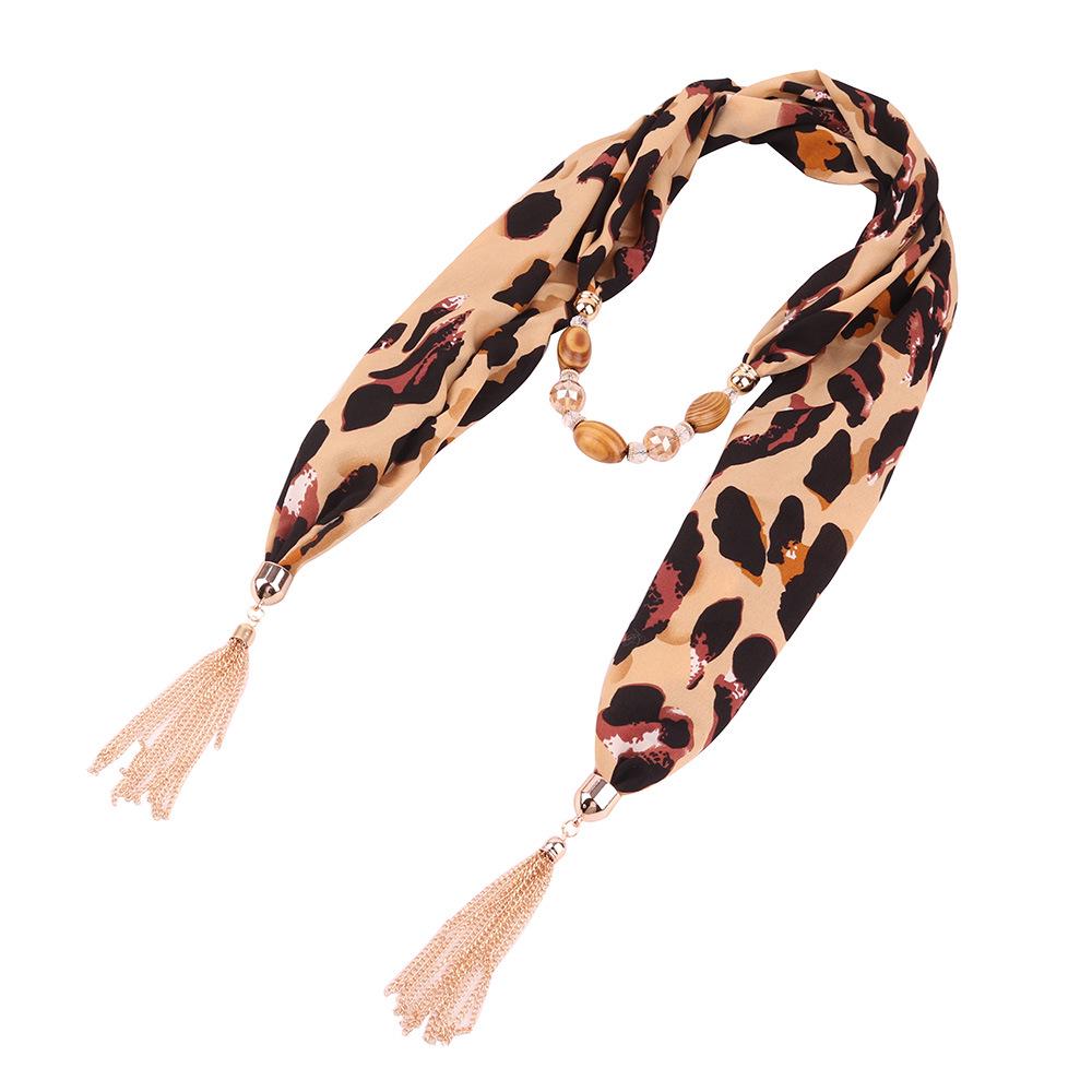 Buy Chain Tassel Pendant Scarf Chiffon Accessories Ladies Shawl ...