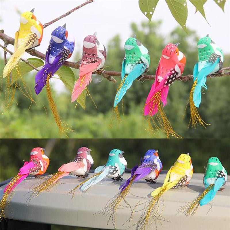 Buy Cute Fake Birds Artificial Feather Foam Doves Wedding Decoration ...