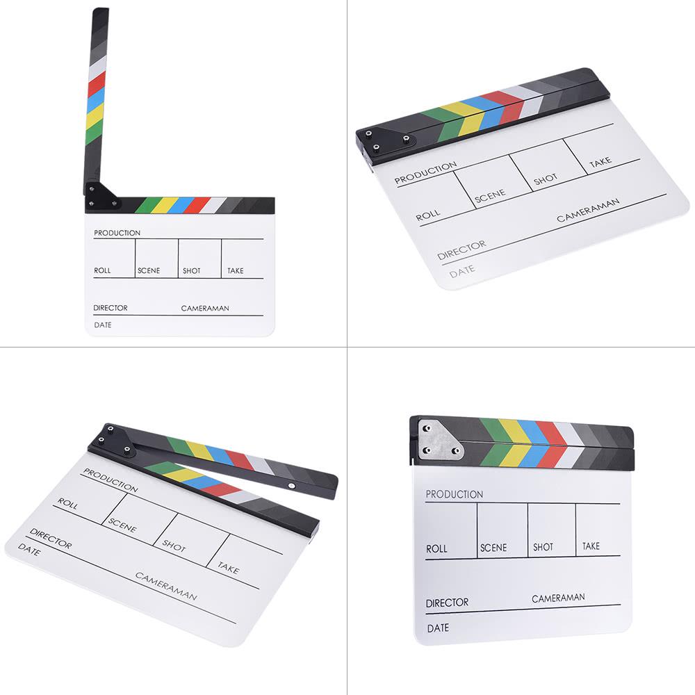 Buy 10in x 12in / 24.5 x 30cm Acrylic Dry Erase Clap-stick Clapper ...