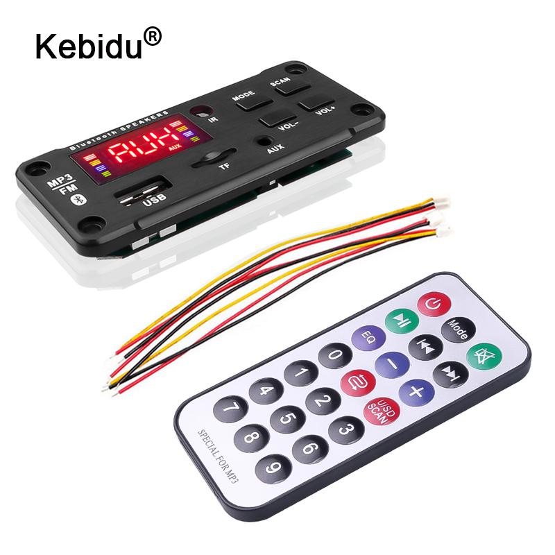 Buy 5V MP3 Module WMA MP3 Decoder Board Big Color Screen 12V Wireless ...