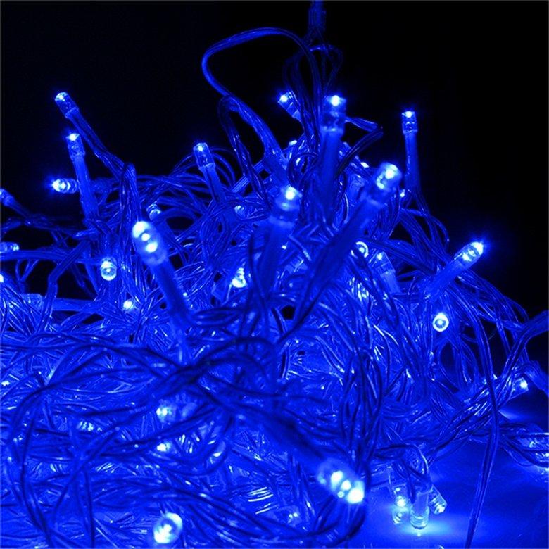 Buy 1 LED Blue Color String Fairy Lights 8 Modes Party Christmas Garden ...
