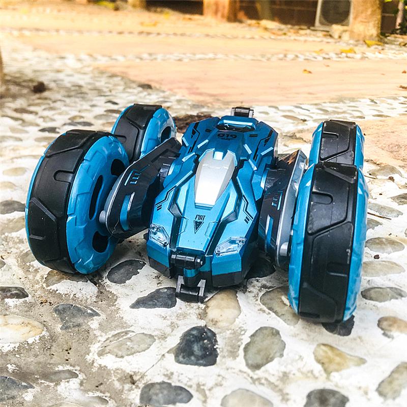 Buy 2.4G Double Sided Stunt Car Rotating Remote Control Car High Speed ...