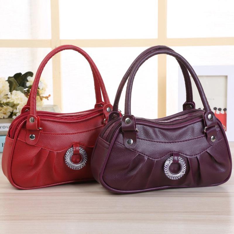Buy Fashion Female Pure Color Handbag Shoulder Bags Tote Ladies Purse ...