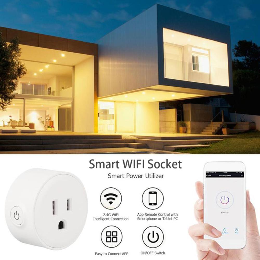 Buy Smart Wi-Fi Mini Outlet Plug Switch Works With Echo Alexa Remote ...