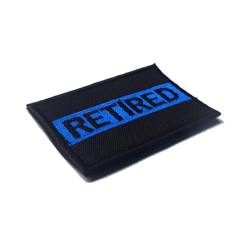 Embroidery Patch Retired USA Army Patch Thin Blue Line Emblem Badges ...