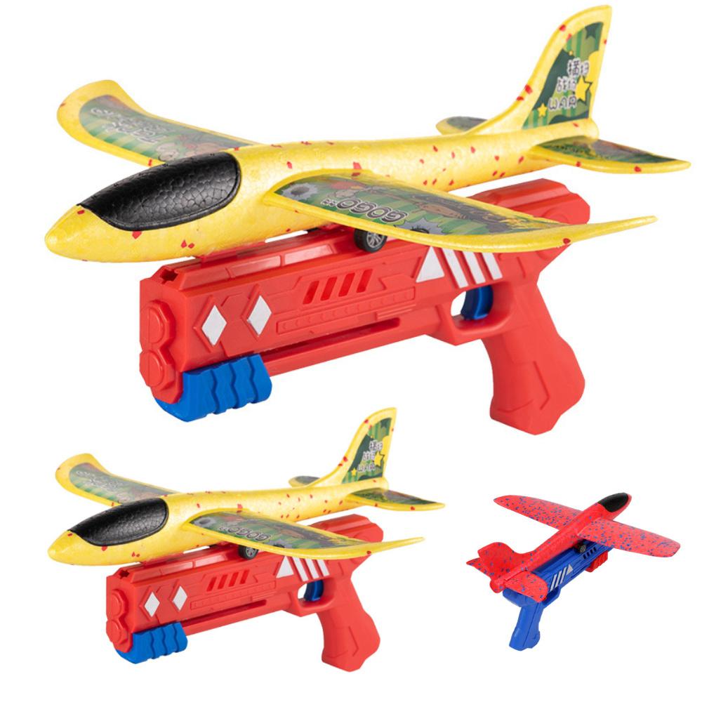Buy Kids Toy Catapult Foam Plastic Aircraft Gun Boys Toys Airplane ...
