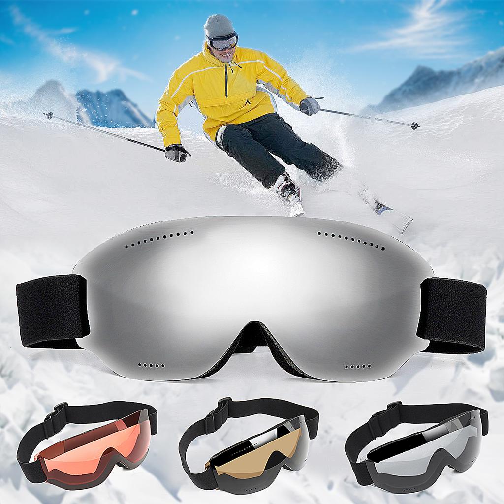 Buy Frameless Anti-fog Scratch UV Protection Snow Ski Glasses Skiing ...