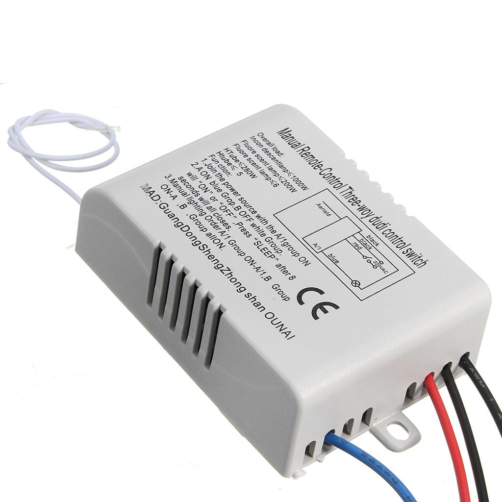 Buy Wireless 200V-240V LED Ceiling Lamp ON/OFF Relay Switches Receiver ...