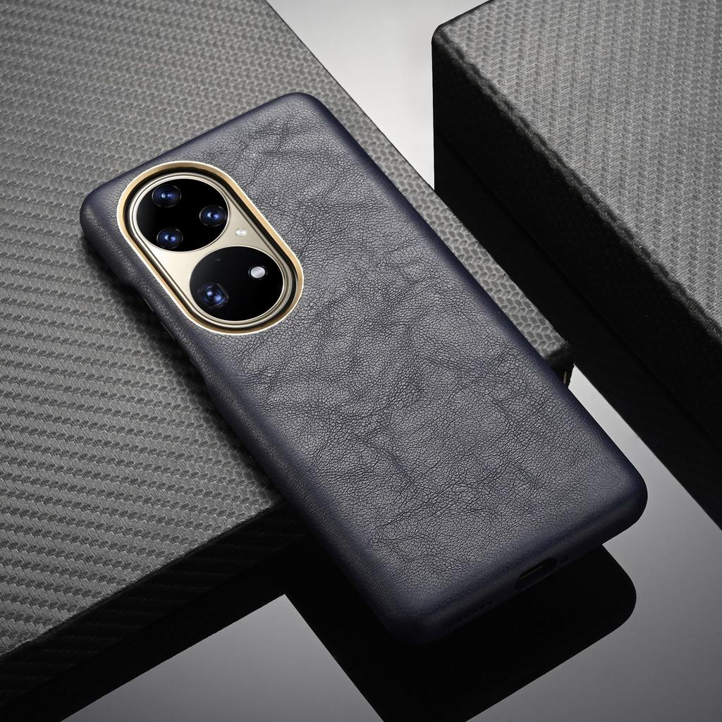 💰Kjøp Applicable To Huawei P50 Pro Lamb Leather Grain Mobile Phone Rear ...