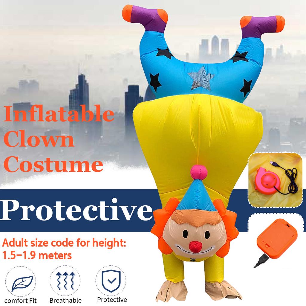 Buy 160-190CM Inflatable Handstand Clown Costume Handstand Clown Funny ...