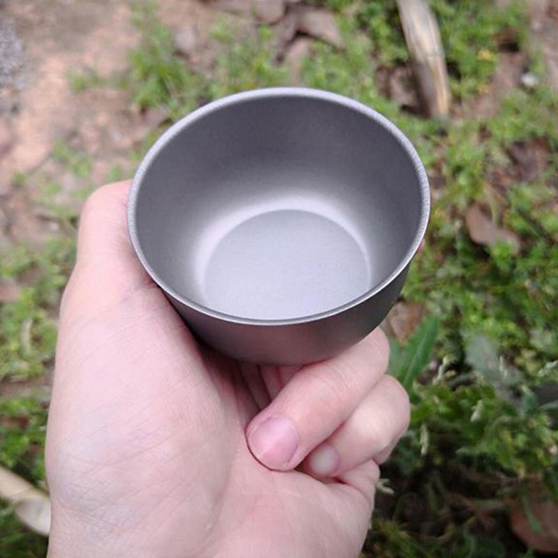 Buy Travel Portable Useful Titanium Tea Cup Outdoor Camping Titanium ...